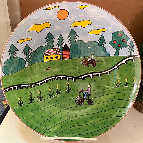 PORTA of Portugal | Accents | Porta Annee Goodchild Sky Farm Plate ...